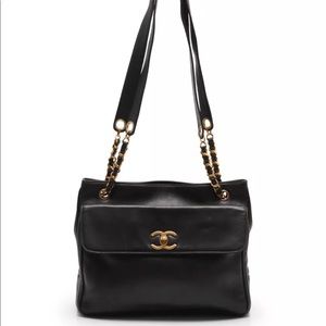 CHANEL | Bags | Chanel Interlocking Cc Chain Shoulder Bag Lamb | Poshmark